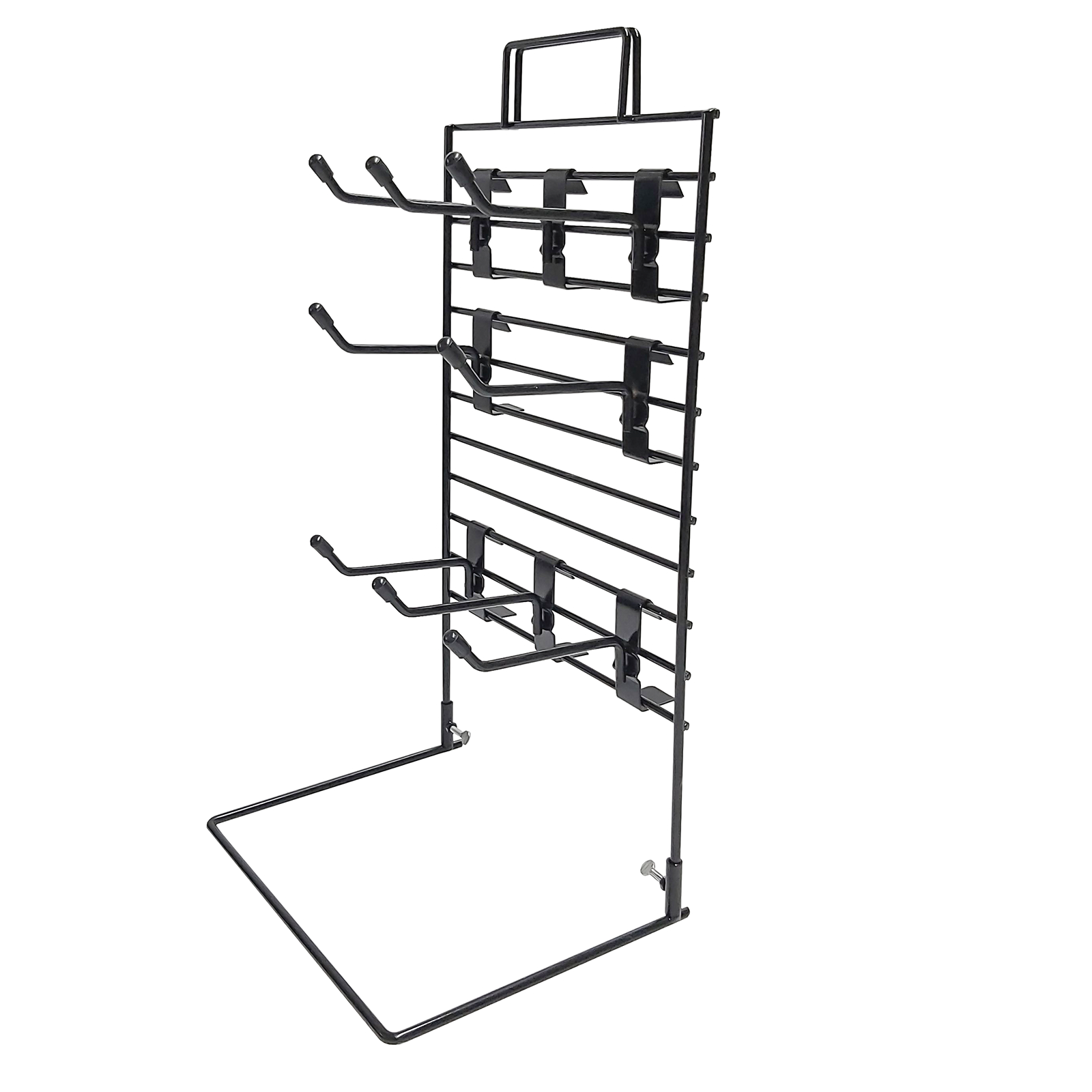 Mesh Hook Stand - Counter Standing Hook Rack in Black. 380mm x 220mm ...