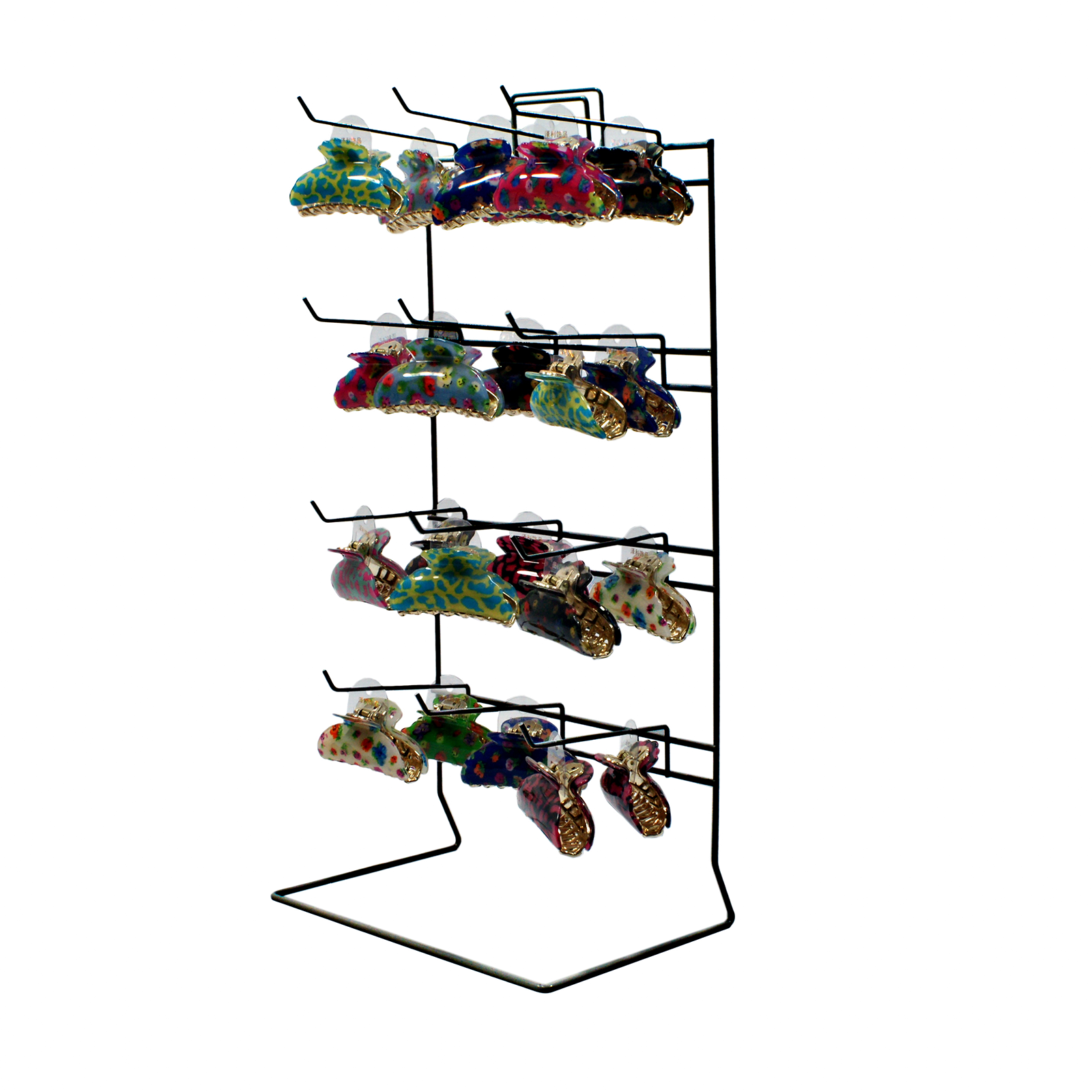 Counter Hook Stand in Black - 12 Fixed Hooks - POS Shop Display with ...
