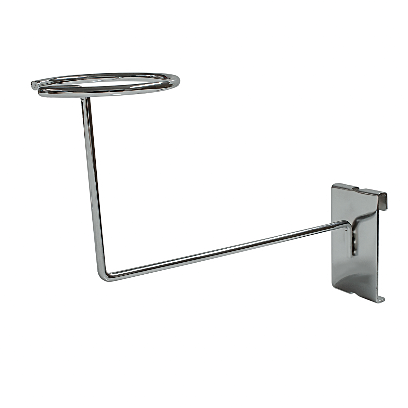 Grid Panel Millinery Arm to Fit Gridwall - For Hats & Caps - In Chrome ...