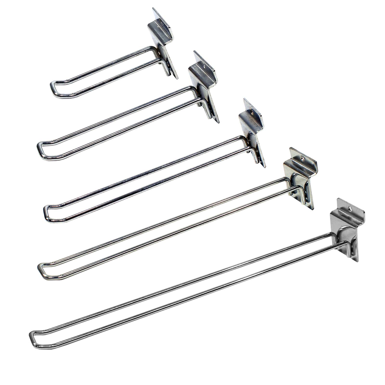 Slatwall Hooks - 150mm / 6" Retail Shop Euro Double Prong Hooks in ...