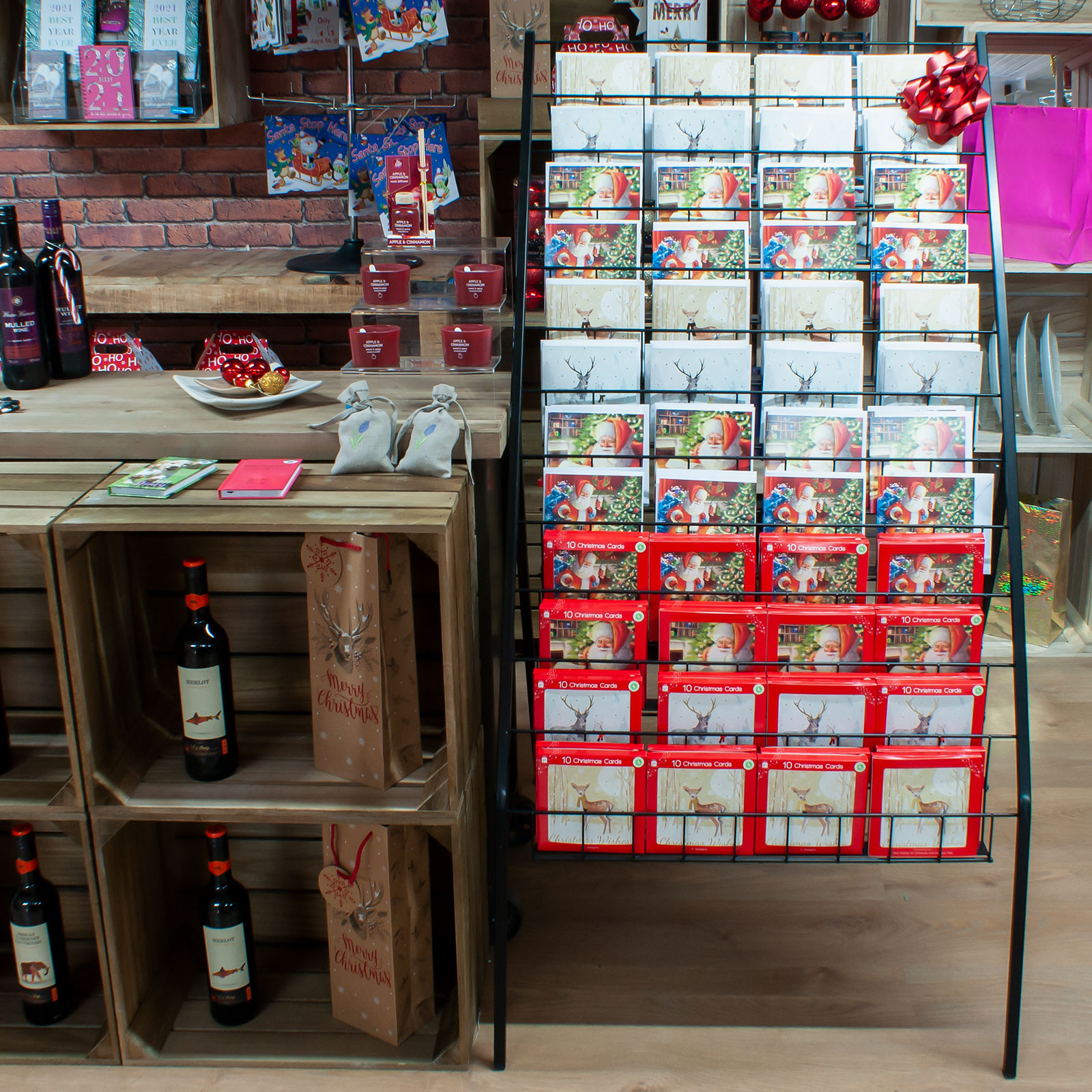 Display Rack - 12 Tier Floor Standing in Black for Cards, Magazines ...