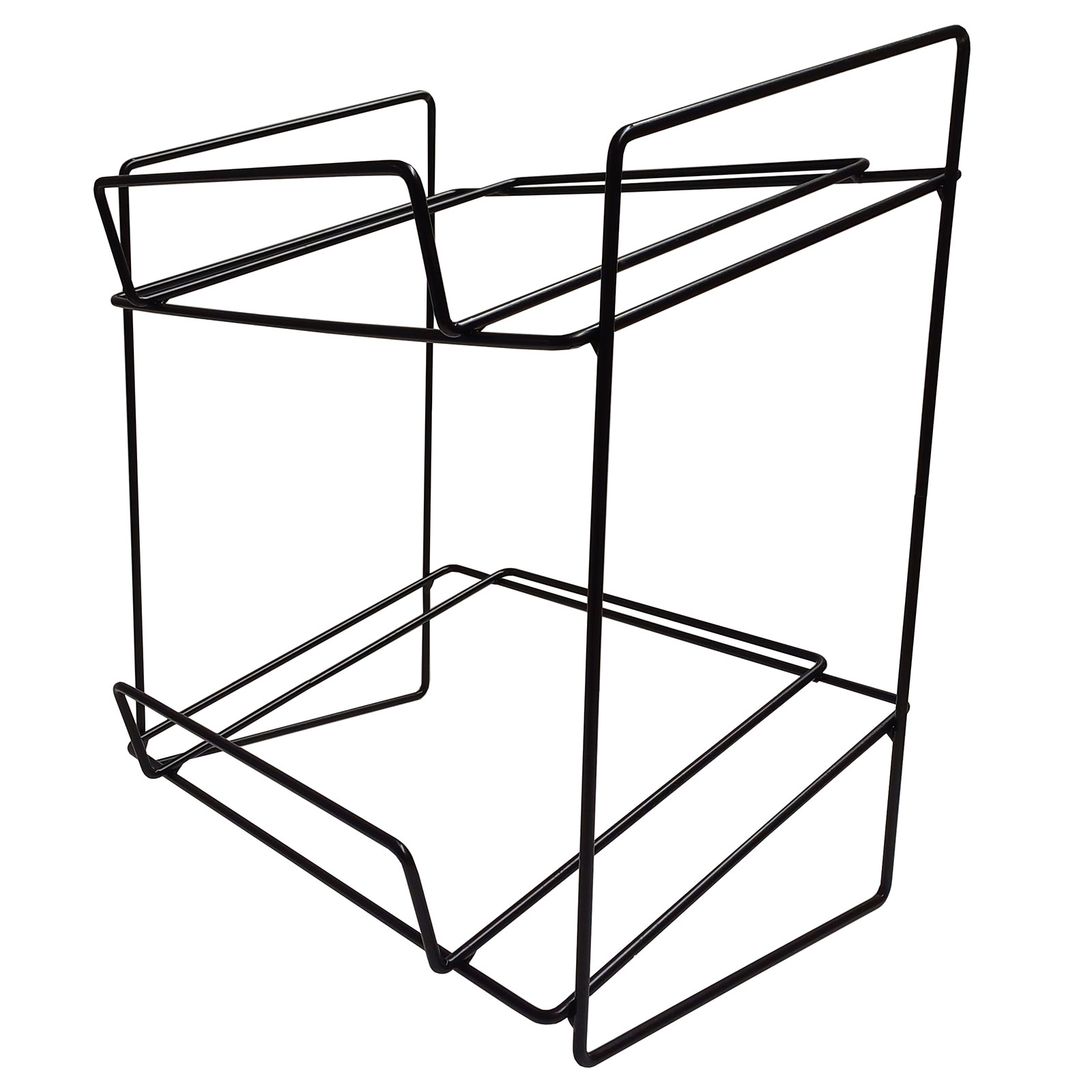 Counter Crate Stand With Black Wire Stand & 2 x Plain Crates (T101)