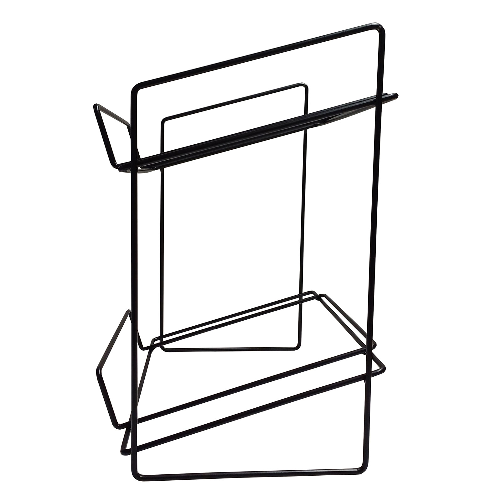 Counter Crate Stand With Black Wire Stand & 2 x Plain Crates (T101)