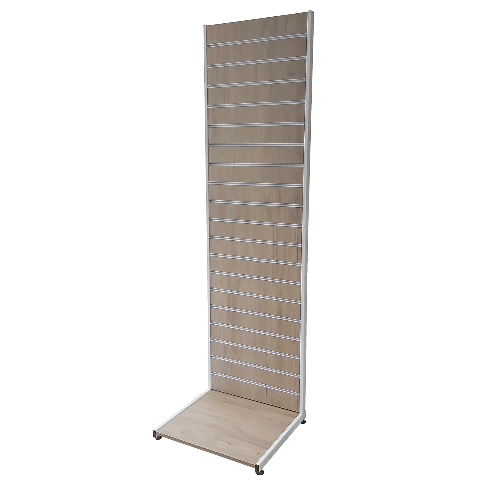 Freestanding Slatwall Unit - Wood Display 600mm Wide in 7 Colours (K32 ...