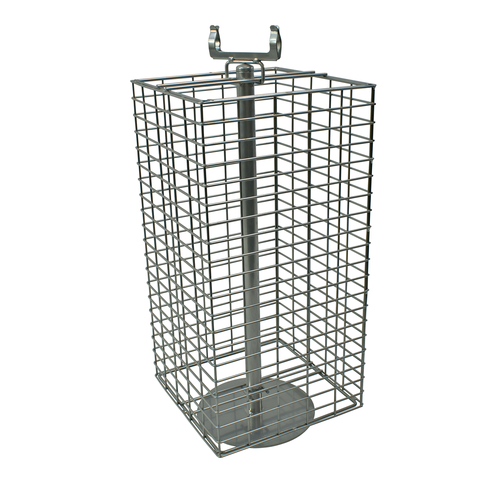 Rotary Mesh Counter Stand - 4 Sides With Header in 3 Colours (K71)