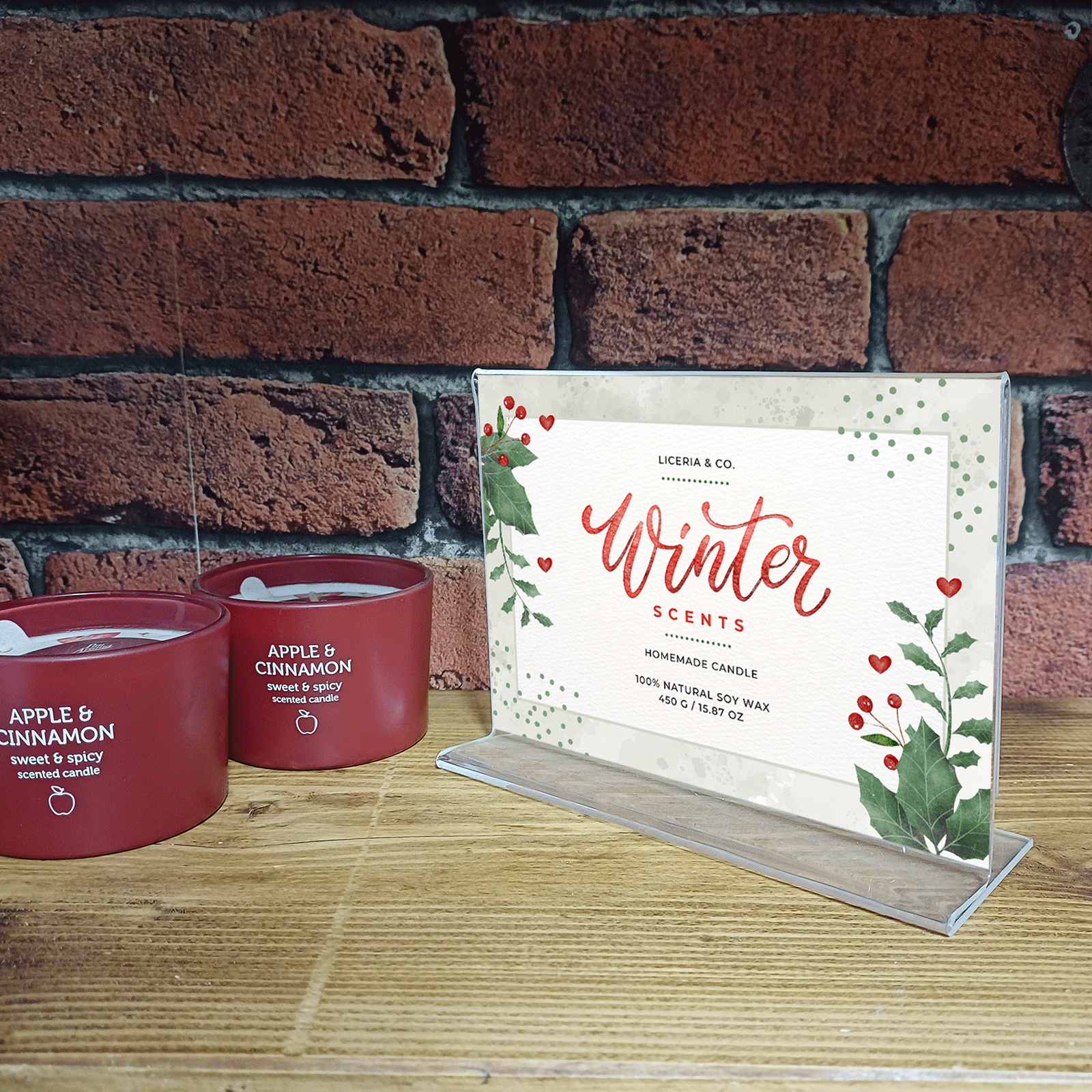 Menu Poster Holder Landscape Display - A6 Counter Display - Double ...