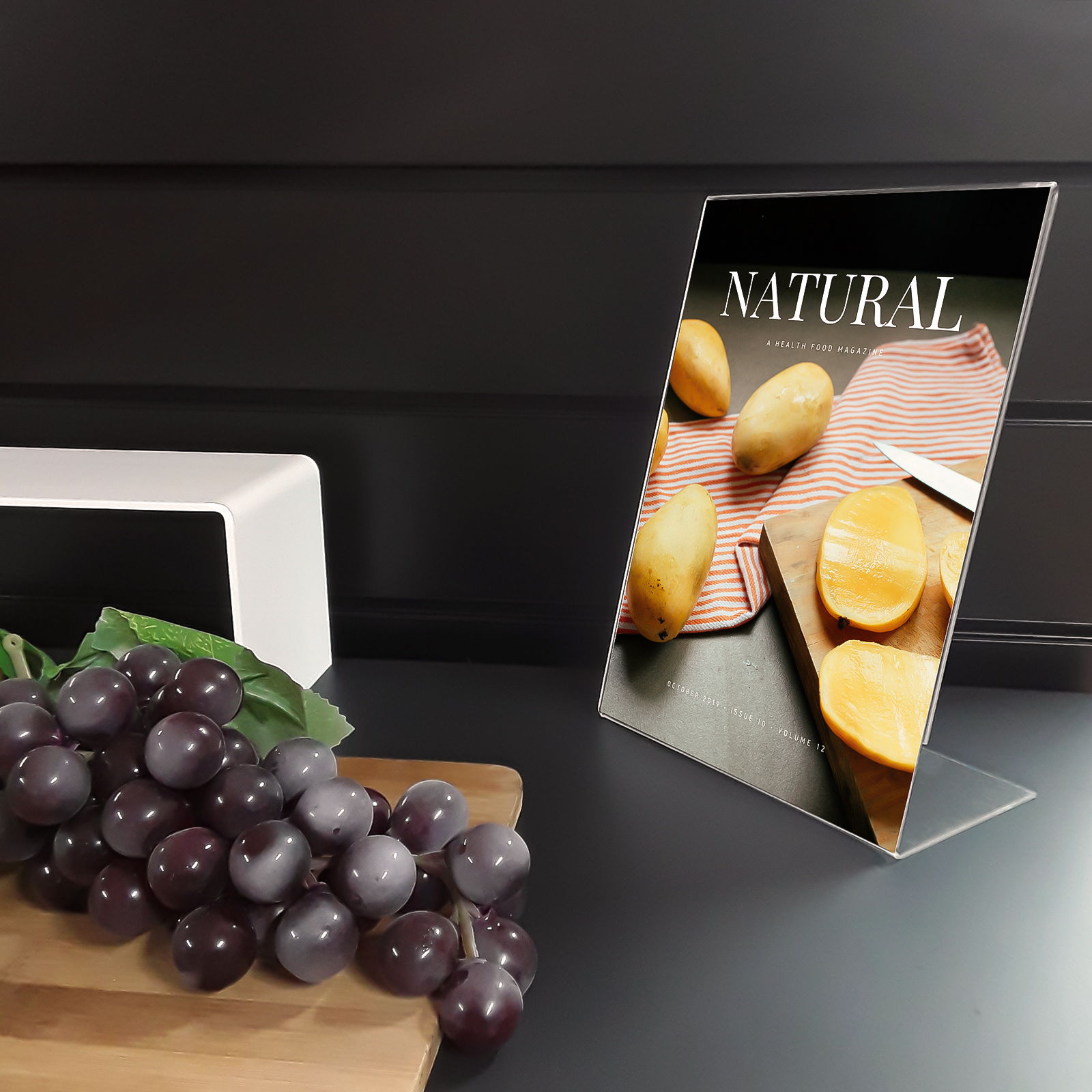 Menu Poster Holder Portrait Display - A5 Counter Display - Single Sided ...