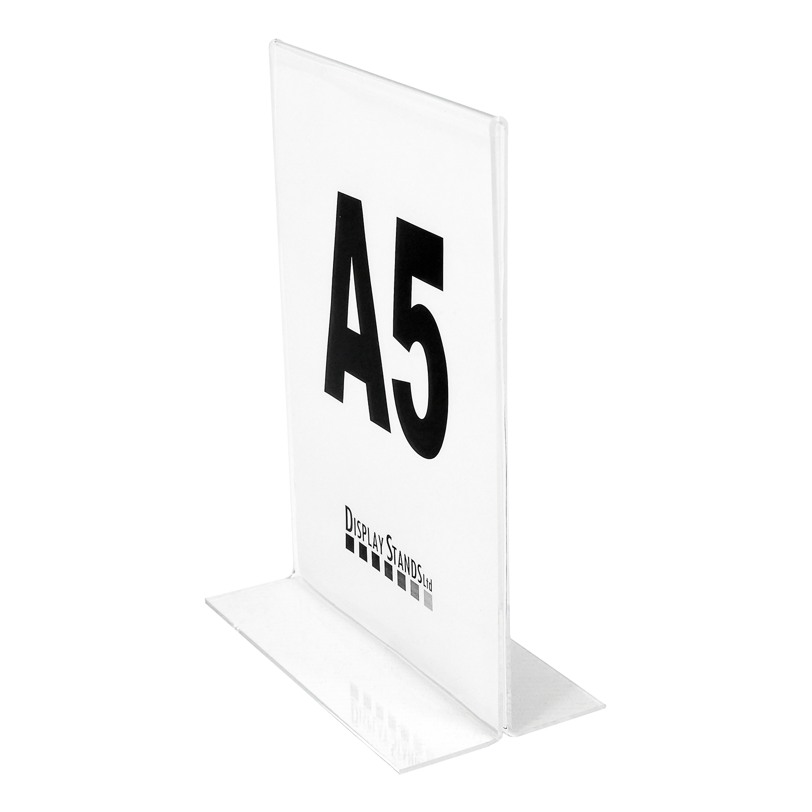 Menu Poster Holder Portrait Display - A5 Counter Display - Double Sided ...
