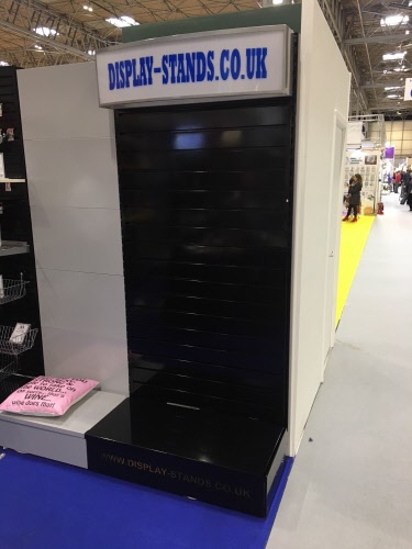 Metal Slatwall Perimeter Stand - Freestanding for Exhibition (KPER1)