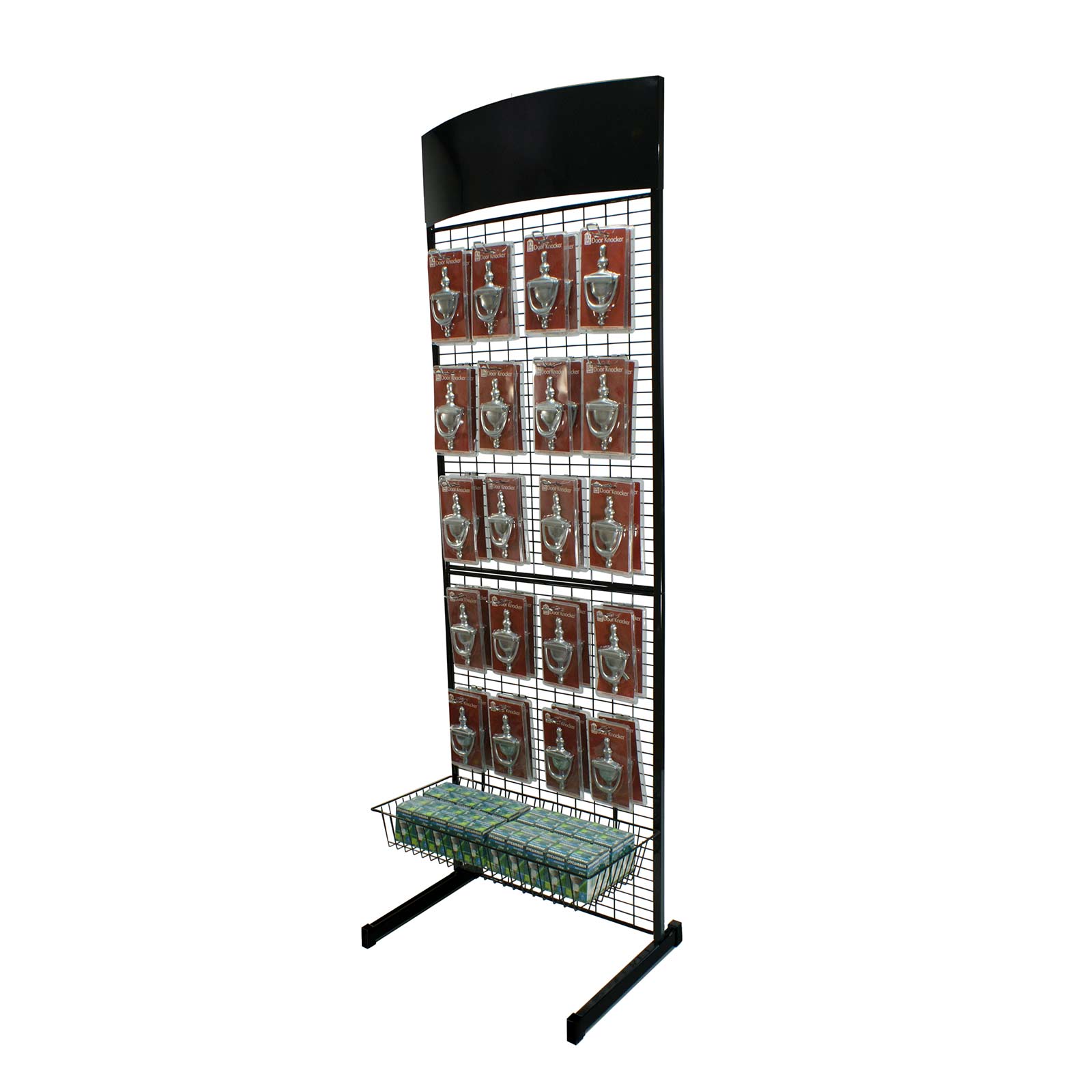 Mesh Panel General Purpose Stand with Bowed Header in Black (K26B)