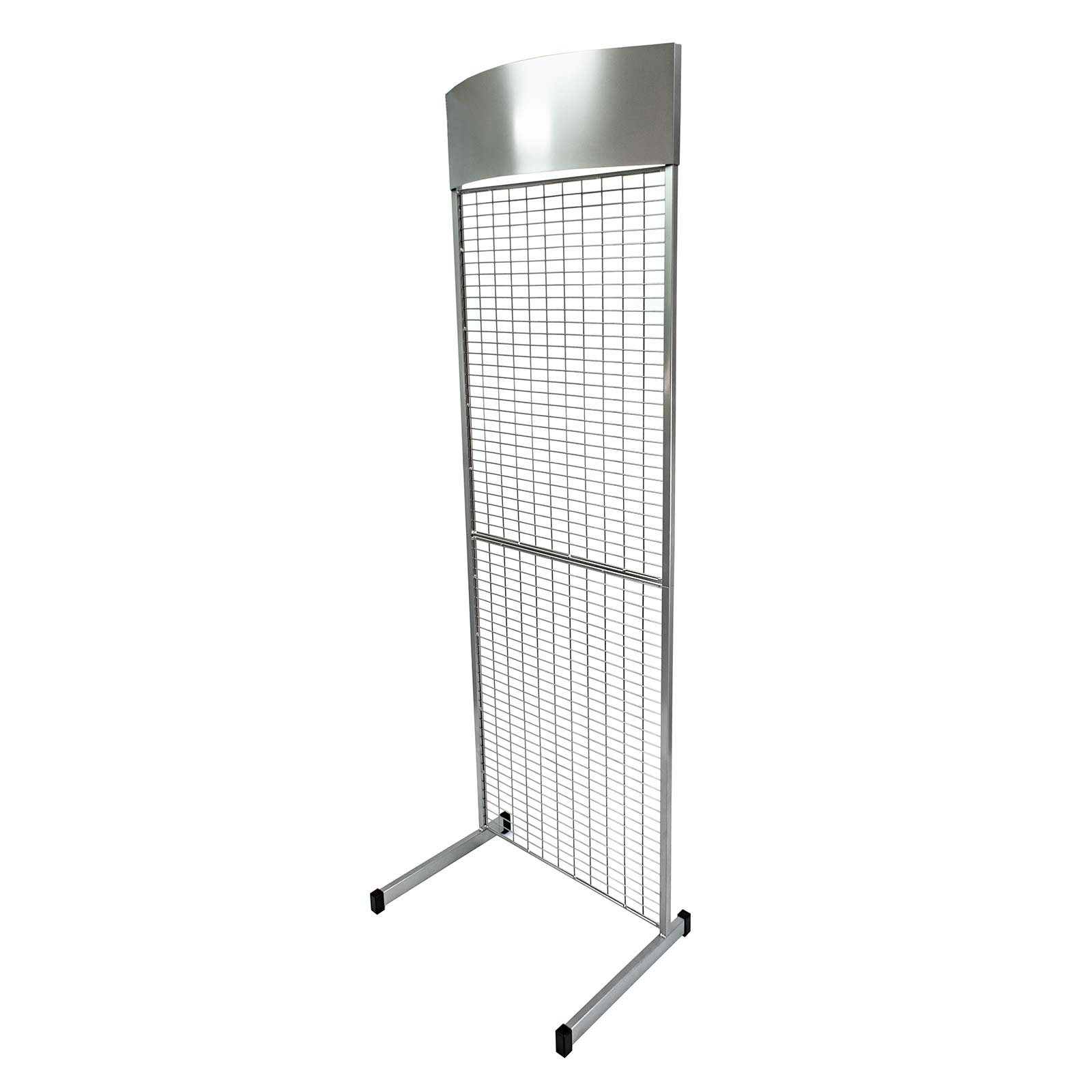Mesh Panel General Purpose Stand with Bowed Header in Silver (K26S)