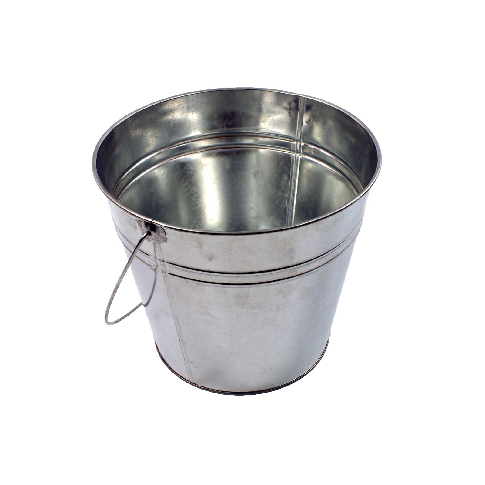 Galvanised Bucket for Drinks, Ice, or Flower Display - 220mm Dia. (ZB1)