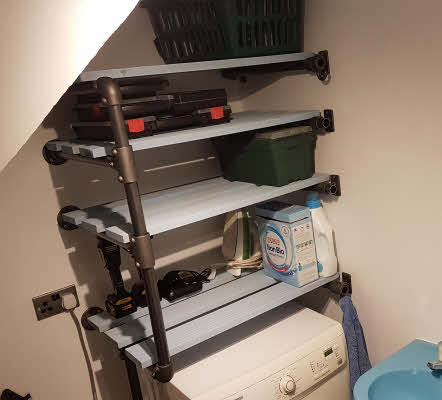 Industrial Rustic Clothing Rail System