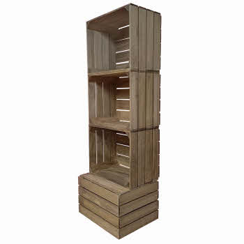 Crate Store - 4 Crate Shelving Tower Retail Display (CRATE/14)
