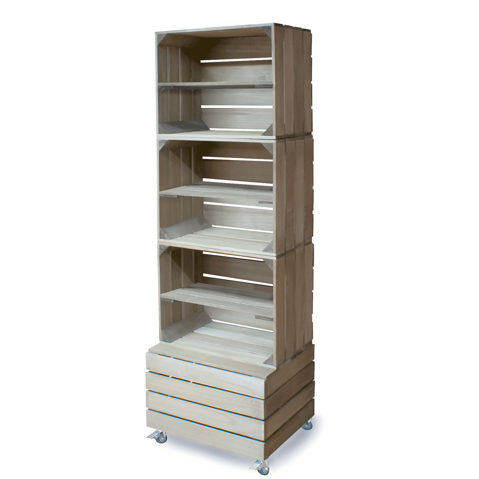Crate Store - 4 Crate Shelving Tower Retail Display (CRATE/14)