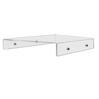 Counter Top 2 Shelf Lockable Display Cabinet Shop Display (DS600)