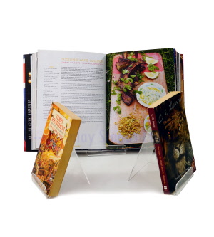 Acrylic Book Support - Counter Stands in Clear with Lip for Cards ...