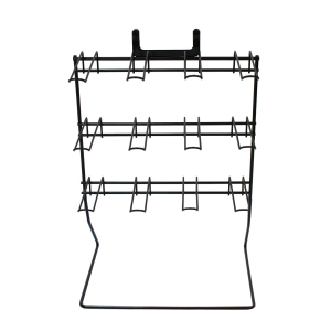 Counter Hook Stand - 12 Fixed Hooks - Retail Display Stand in Black POS ...